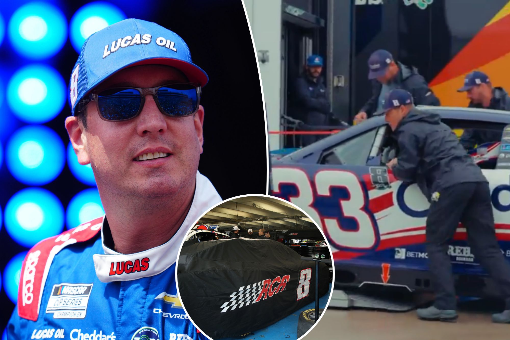 NASCAR garage watches in tearful silence as Kyle Busch’s former car is ...