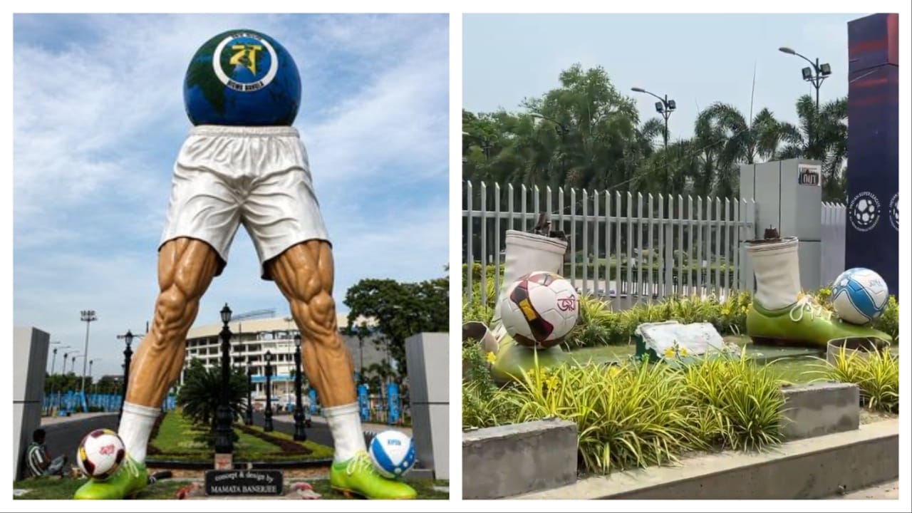 West Bengal: Mamata Banerjee’s controversial football sculpture ...