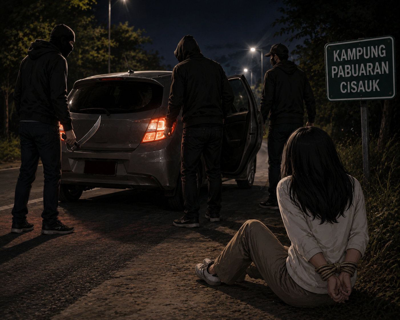 Wanita pasrah jadi sasaran begal bercelurit, Brio kandas dan dijual Rp ...