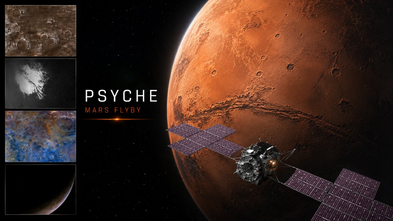 NASA’s Psyche spacecraft captures incredible photos during Mars flyby