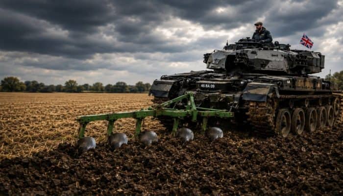 From battlefield to farm field: UK man modifies 55-ton British Army ...