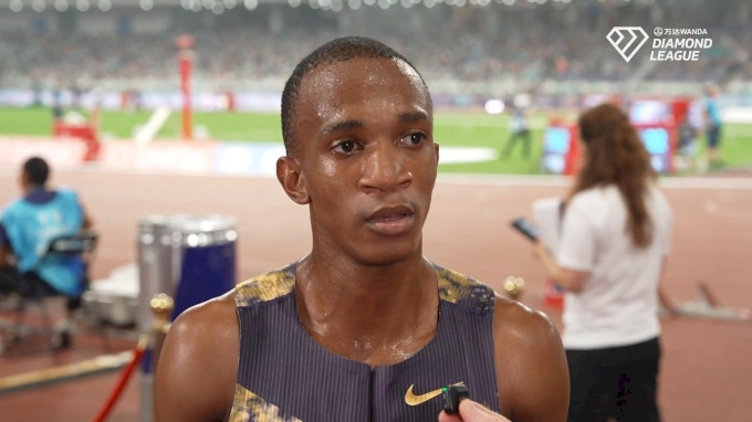 Collen Busang Kebinashipi after world lead | Xiamen Diamond League 2026