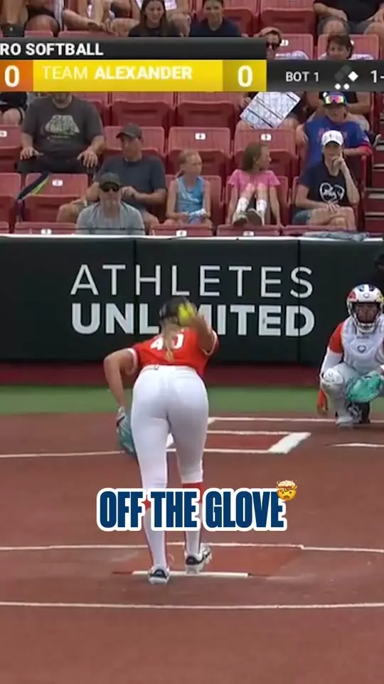your not-so-typical 1-4 catch 🤯 Alyssa Denham returns to the field on...