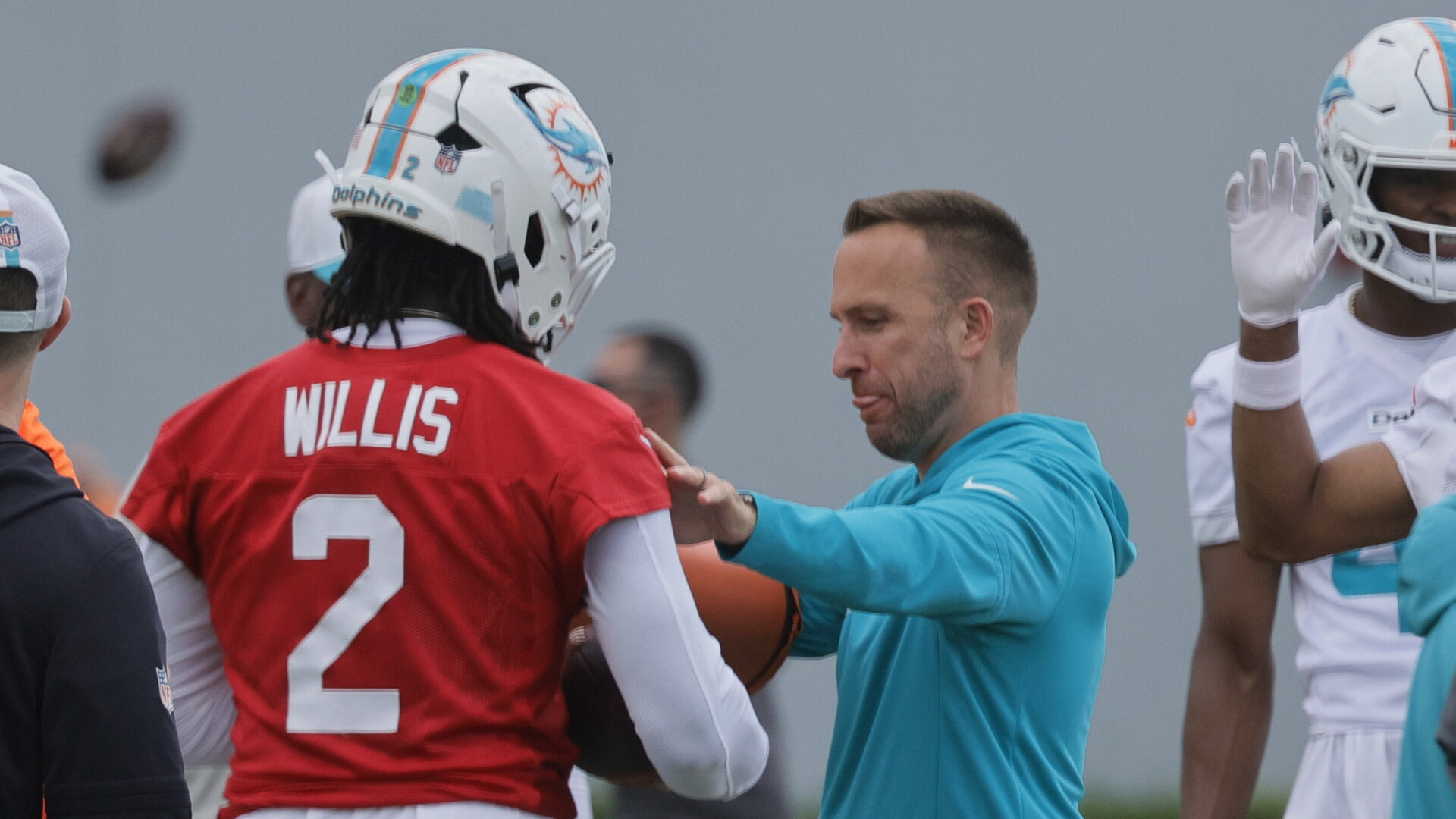 Dolphins coach Jeff Hafley wants Malik Willis to focus on performance ...