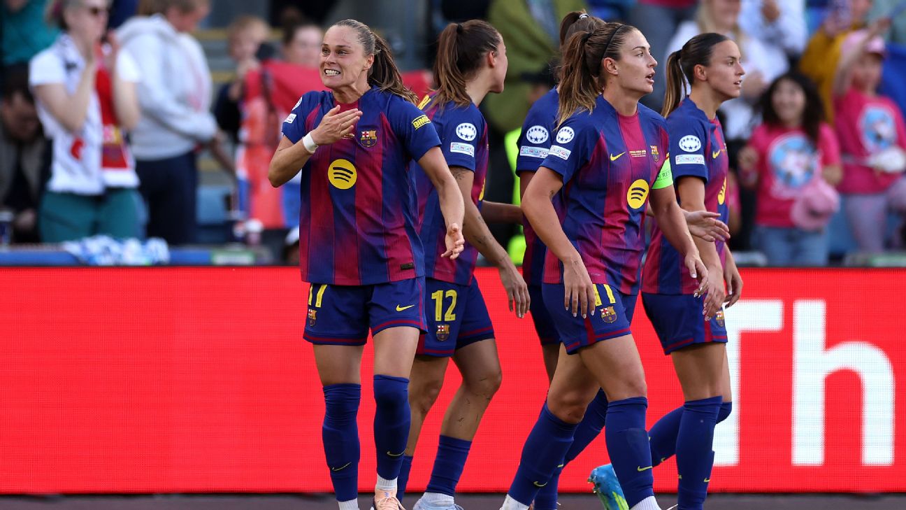 Women's Champions League final recap: Four goals in second half gives ...