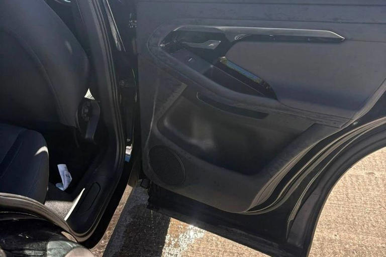 Range Rover wrecked at Tesco car wash with toddler left soaking inside