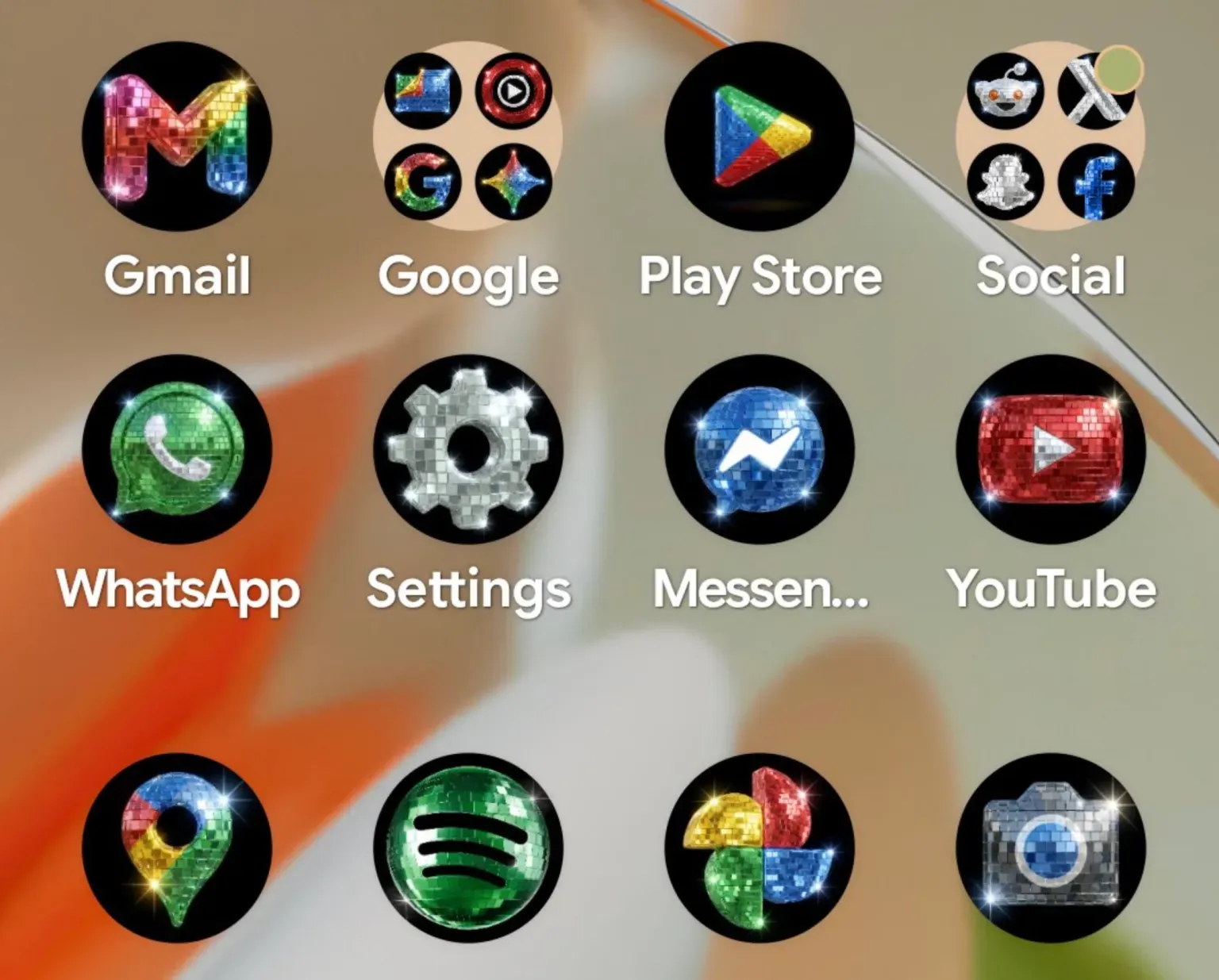 Nach Spotify-Logo: Google macht aus allen App-Icons Diskokugeln