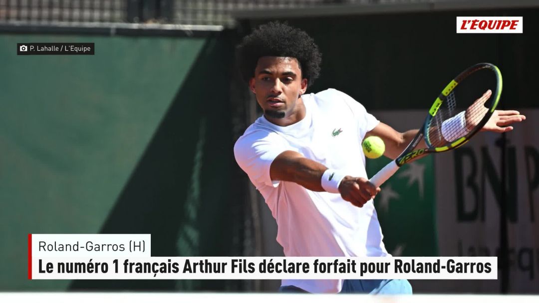 Le numéro 1 français Arthur Fils déclare forfait pour Roland-Garros