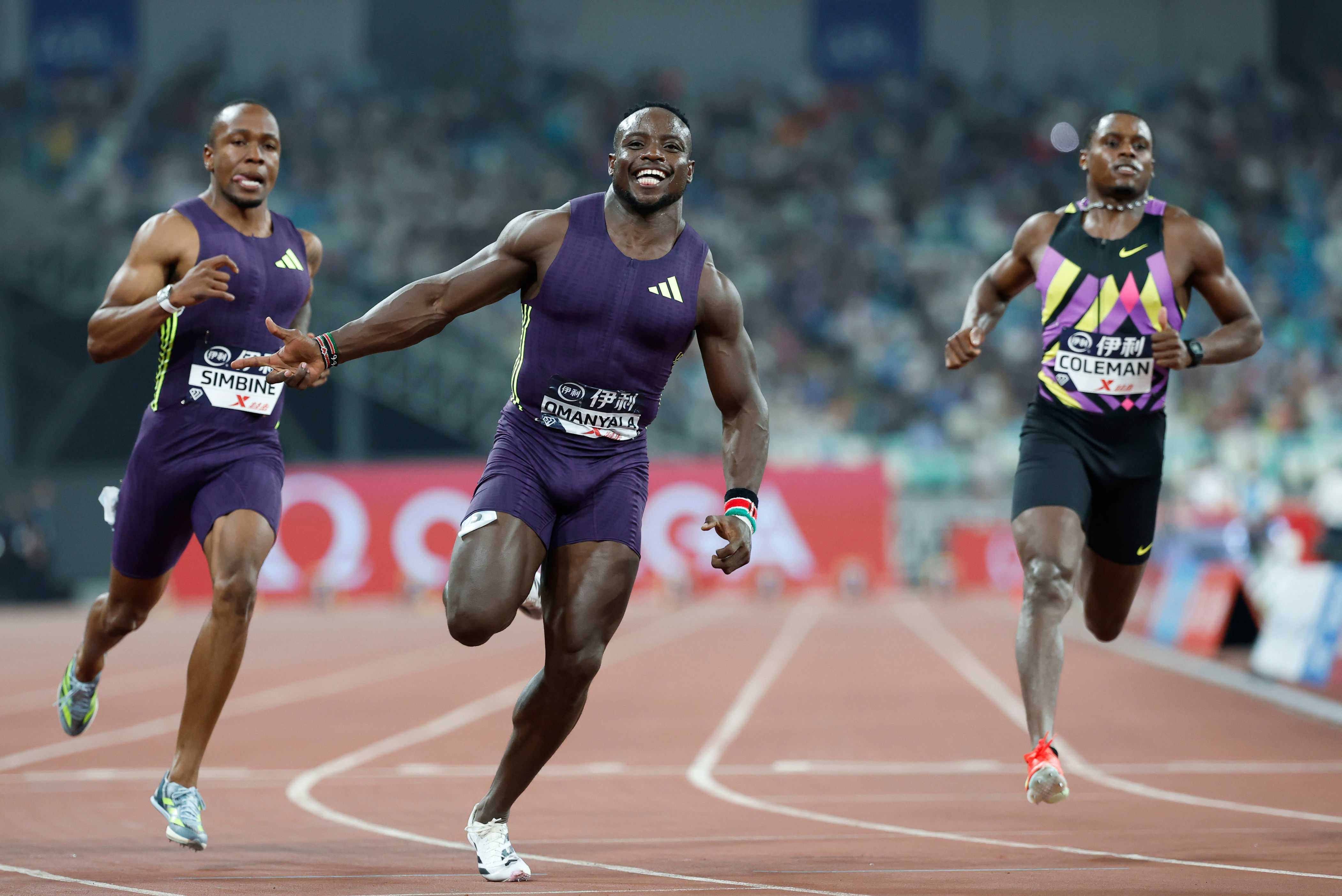 Russell just misses 100m hurdles world record at Xiamen Diamond League