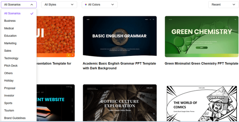 Where to find PPT templates for educational projects