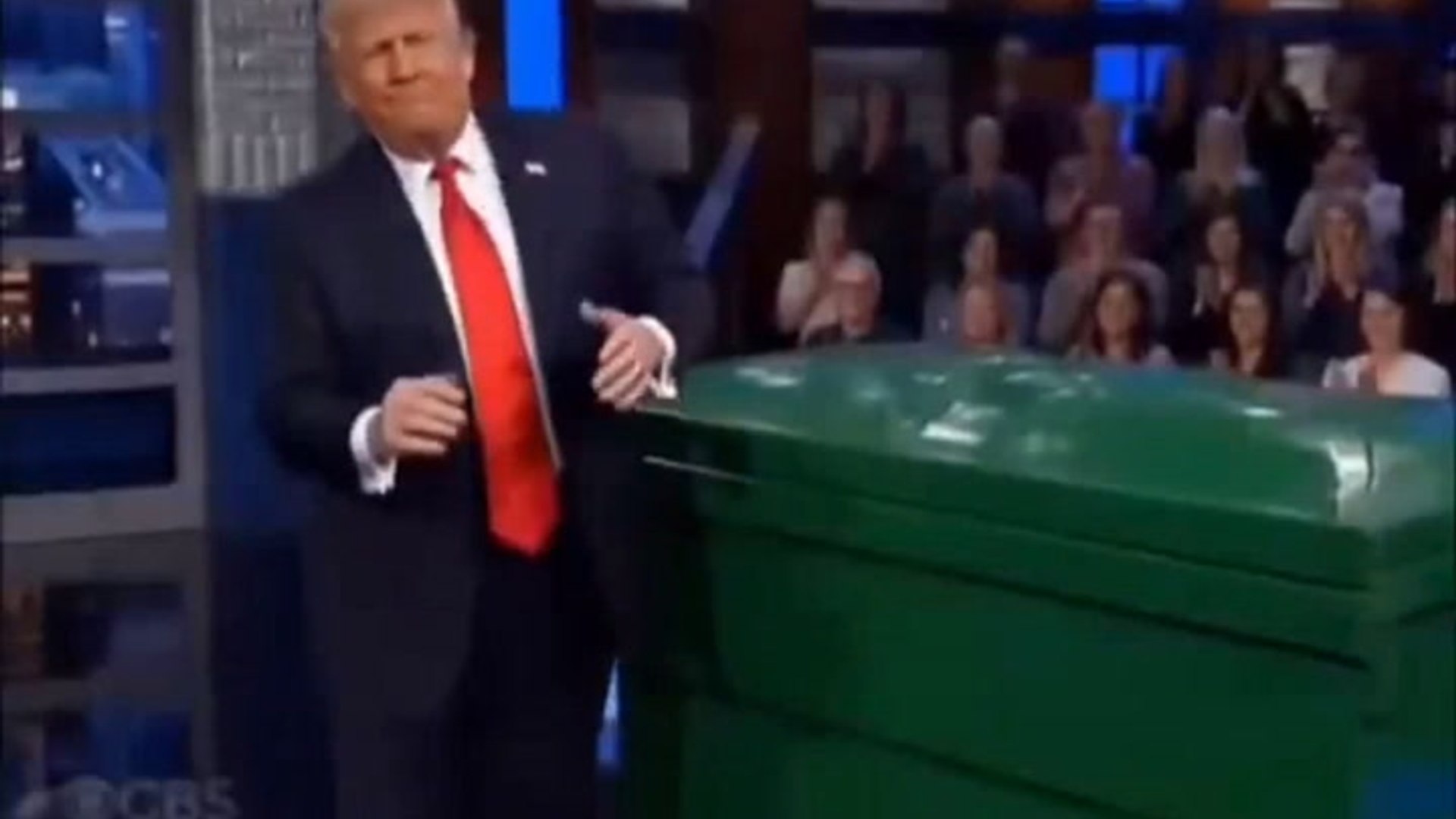 Trump mocks Colbert with AI video of president throwing talk show host ...