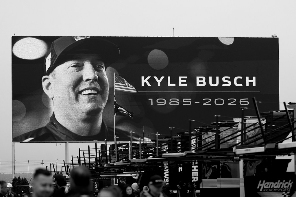 NASCAR garage watches in tearful silence as Kyle Busch’s former car is ...