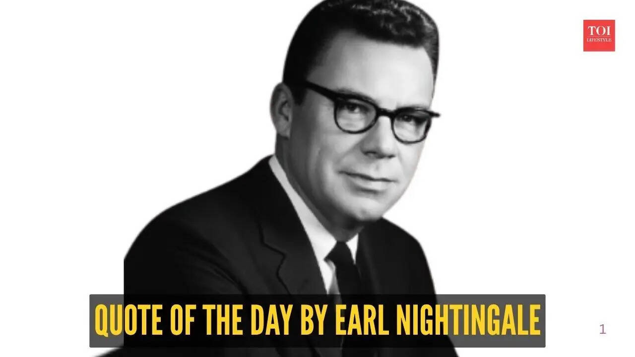Quote of the day for kids by Earl Nightingale: "Never give up on a ...