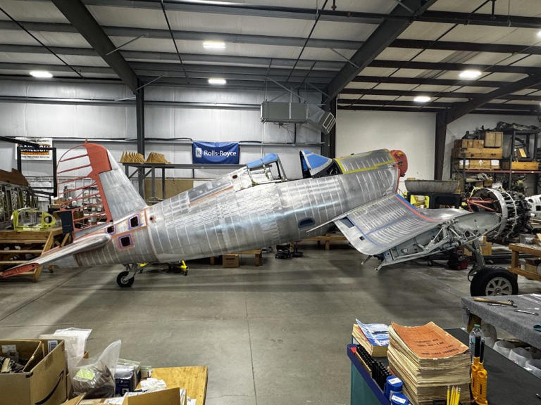 Vultures Row Aviation's F4U-1 birdcage Corsair now sitting on its ...