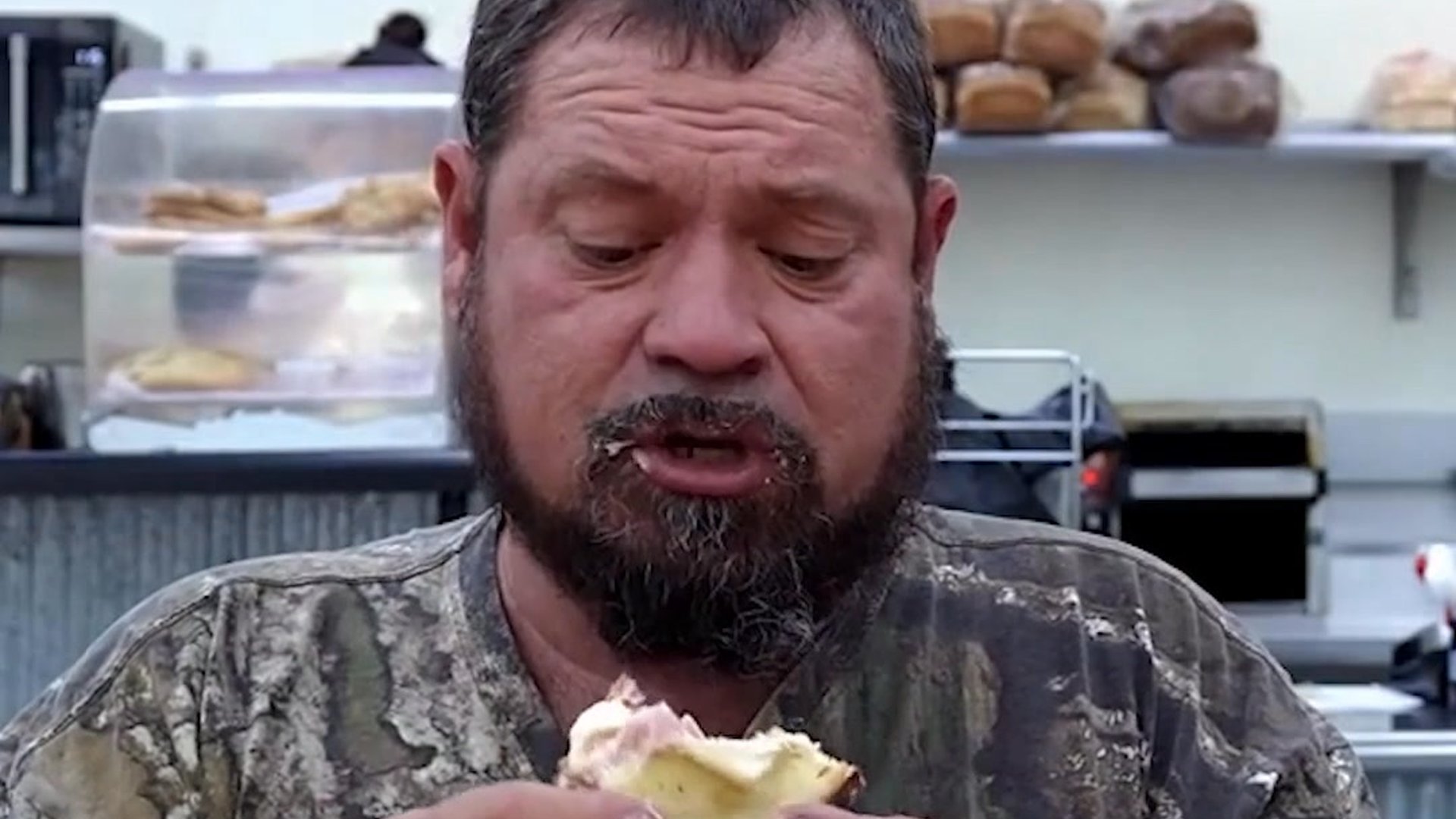 Giant sandwich eating challenge