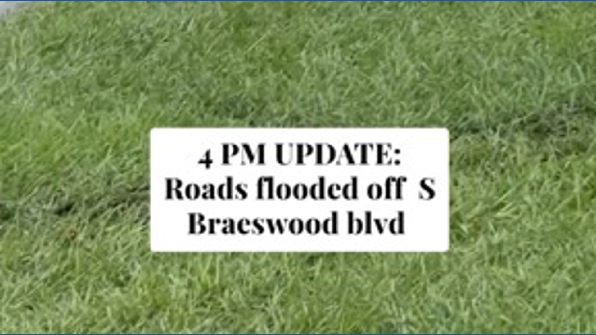 Roads flooded in southwest Houston