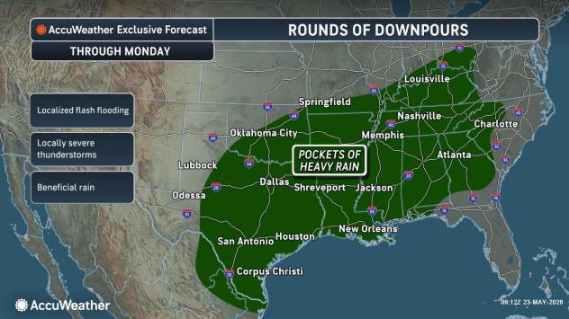 Drenching, gusty storms will put a damper on outdoor plans in Southeast ...