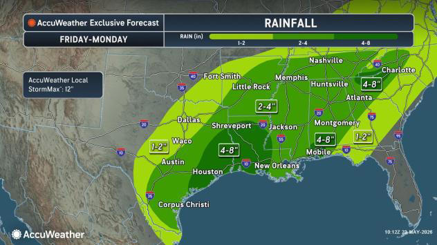 Drenching, gusty storms will put a damper on outdoor plans in Southeast ...