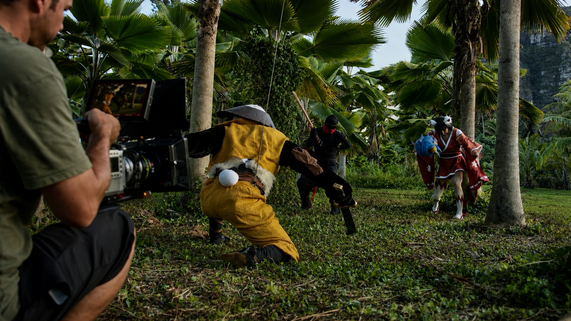 What makes this ninja inspired scene feel cinematic