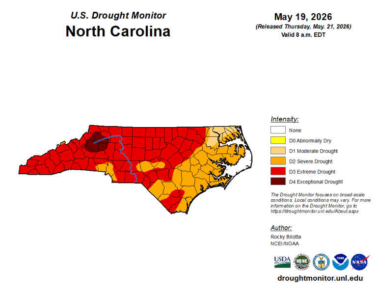 Are drought conditions improving in Charlotte, even as water-use ...