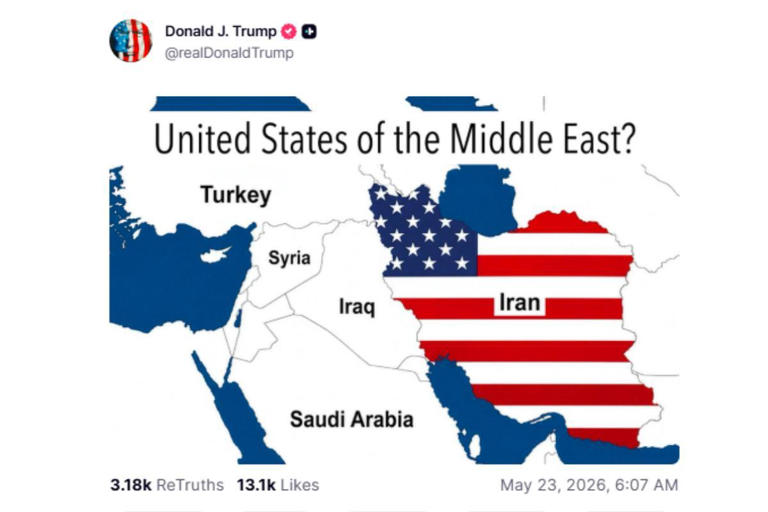 'United States of the Middle East?': Trump's viral Truth Social post ...