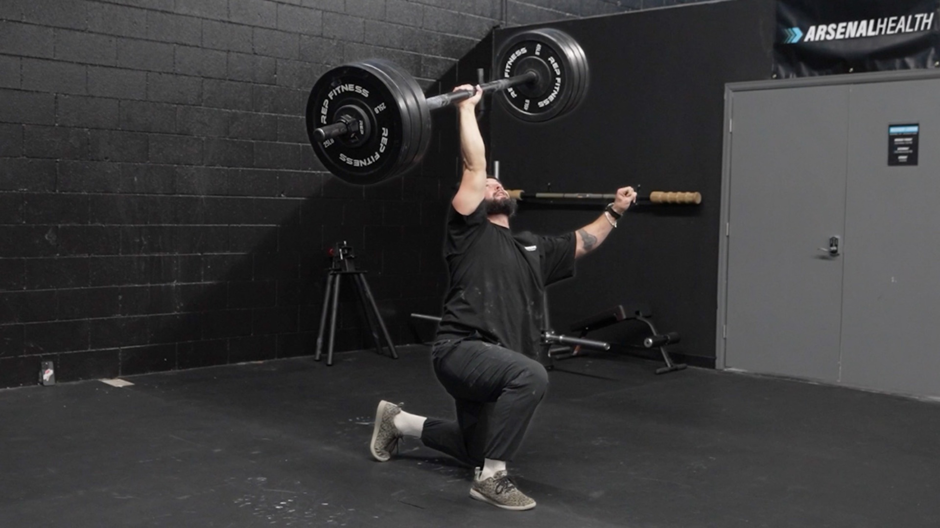 Heaviest single repetition Turkish get-up - 118.569 kg by Michael Aidala