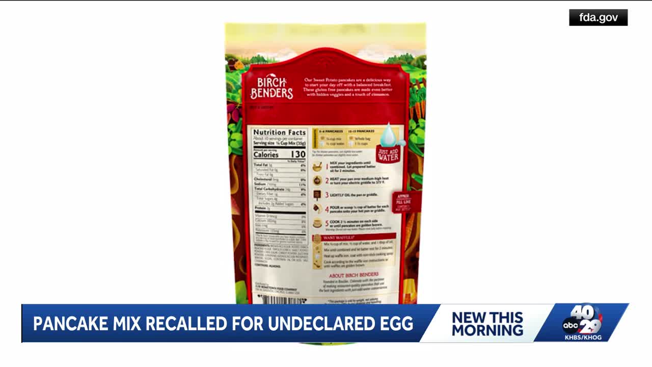Birch Benders sweet potato pancake & waffle mix recalled