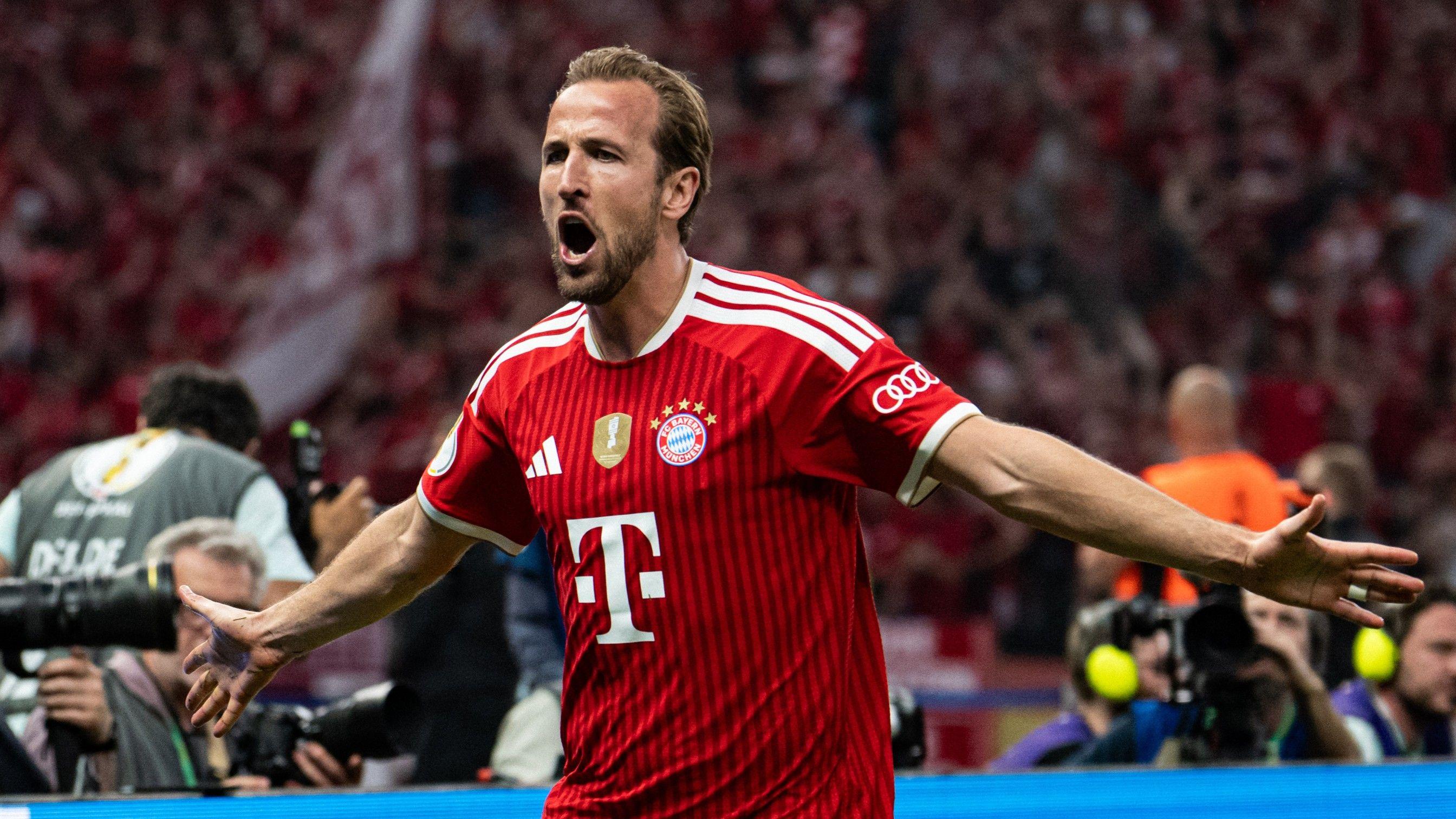 Kane hat-trick secures German Cup for Bayern