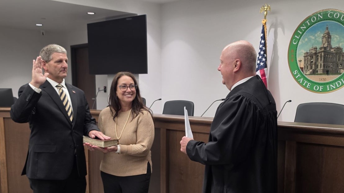 Clinton County swears in new sheriff, GOP nominee Brendon Bright