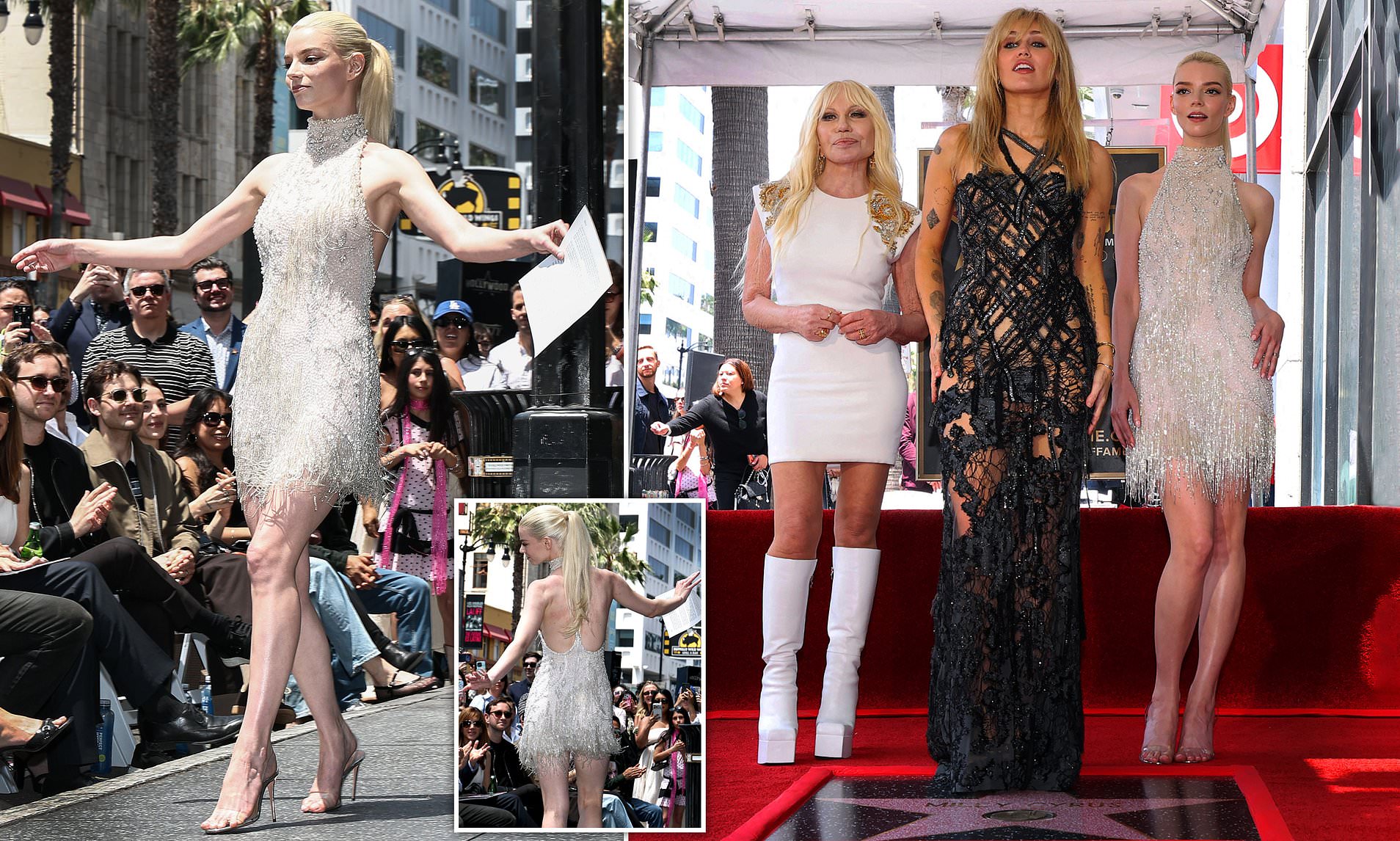 Anya Taylor-Joy joins her BFF Miley Cyrus as her name is added to the ...
