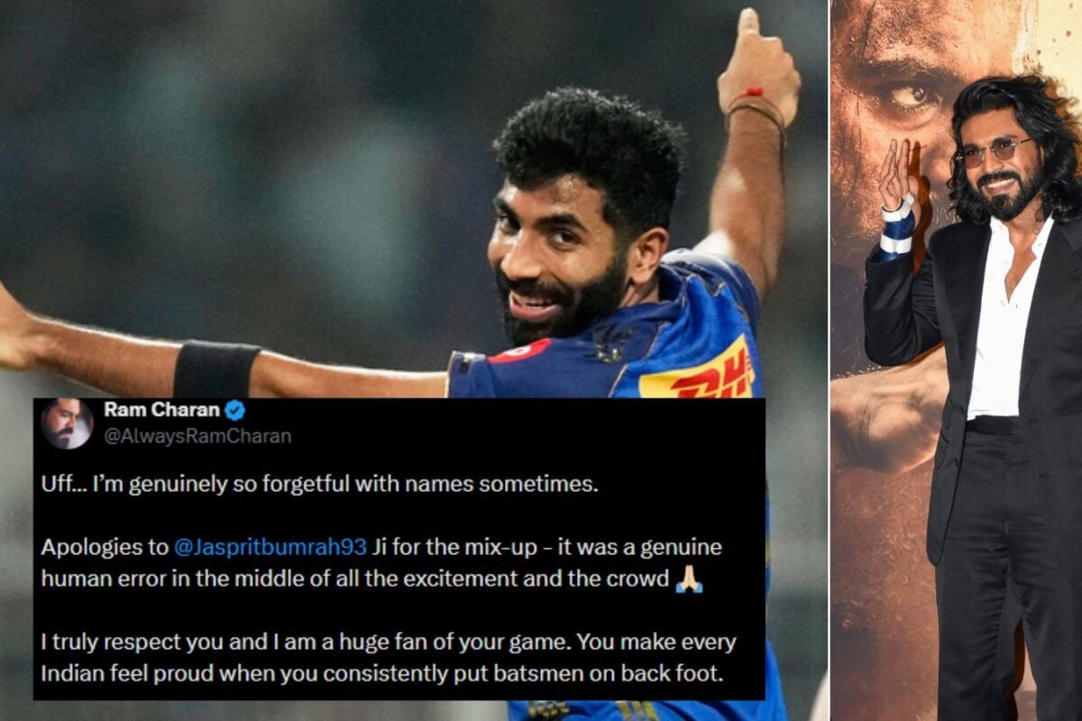 Ram Charan says Jasprit Bumrah is a footballer in viral video! Actor ...