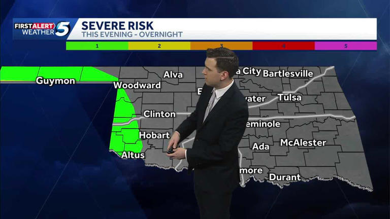 Timeline: Thunderstorm risk tonight in western Oklahoma, severe weather ...