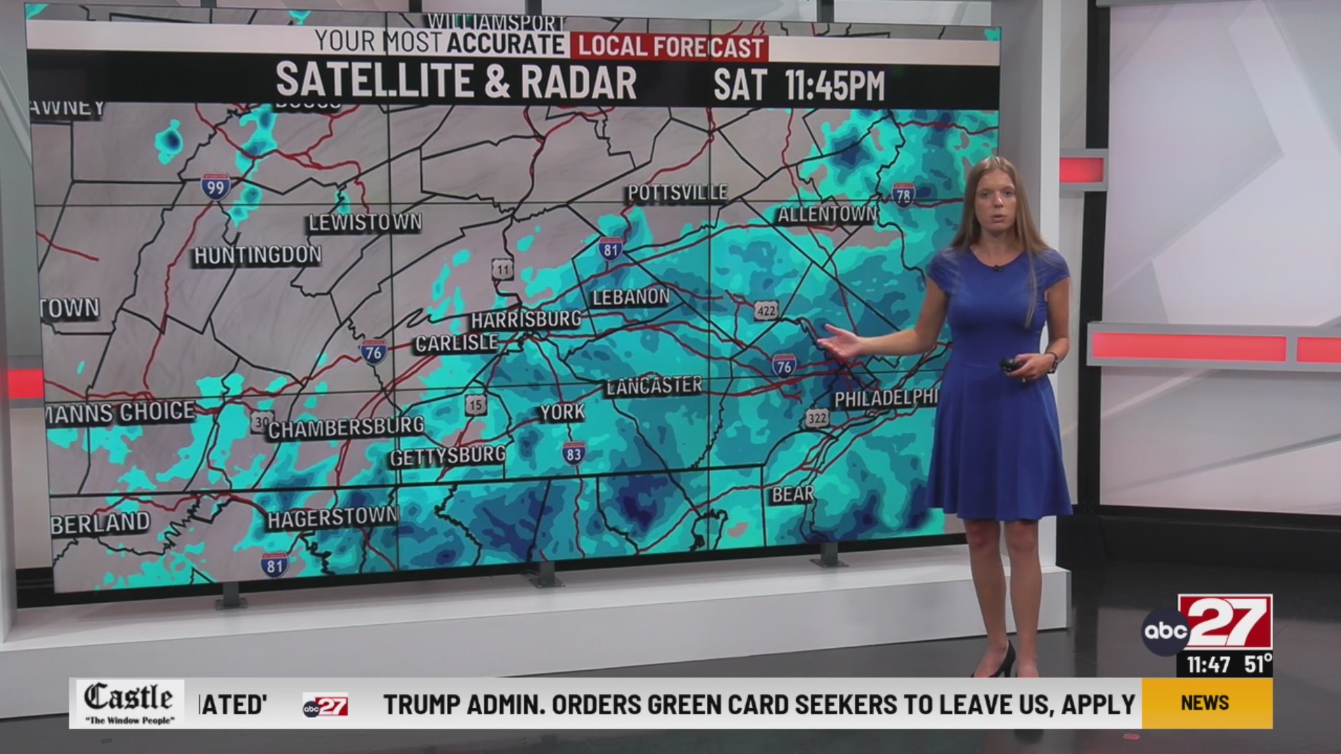 Summer's Saturday night forecast
