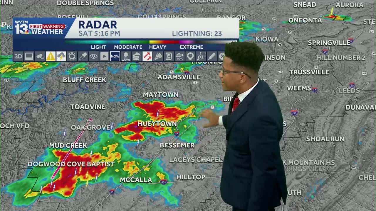 Tracking lightning storms: Alabama faces several rounds of heat fueled ...