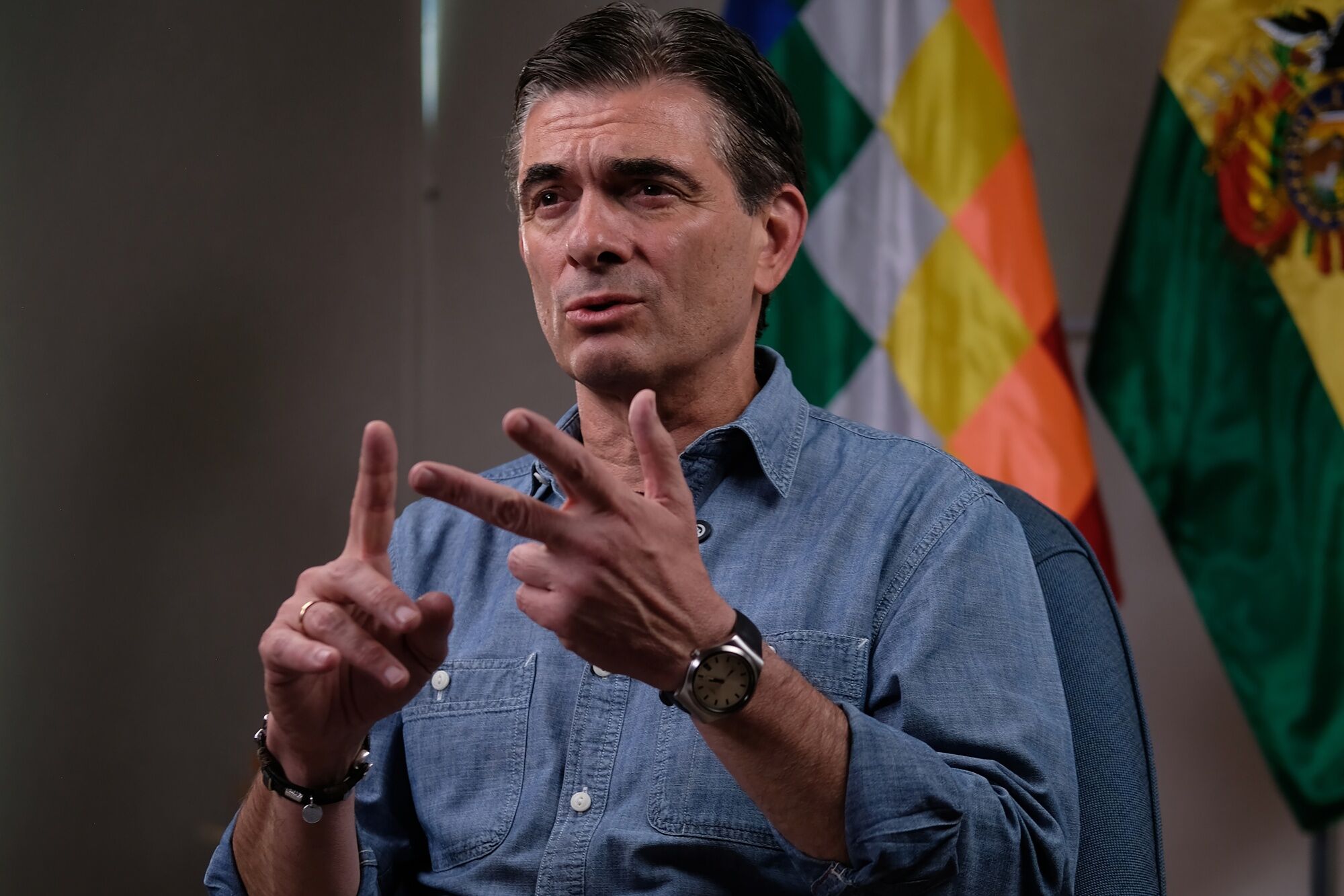 Bolivia’s Paz says protests test democracy ahead of talks