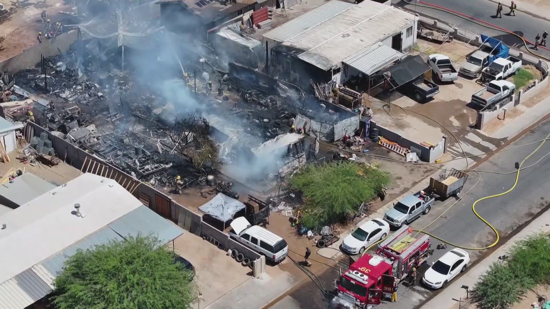 7 people displaced by Laveen mobile home fire