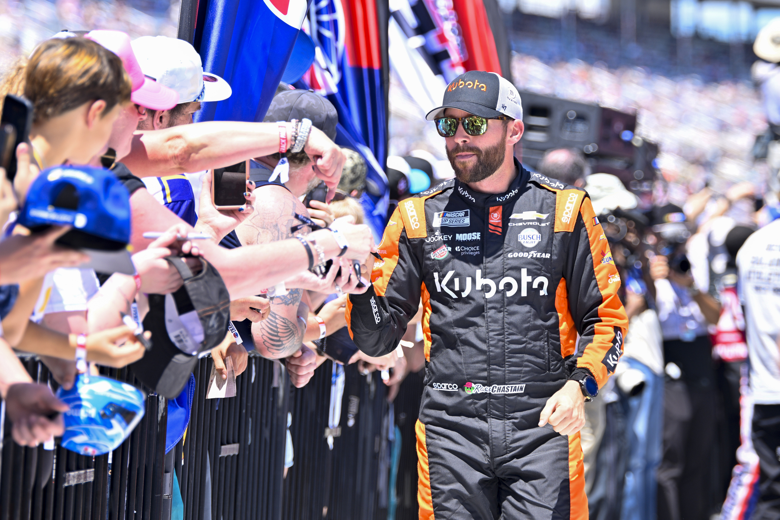 Ross Chastain wins rain-shortened NASCAR O'Reilly Series race at Charlotte