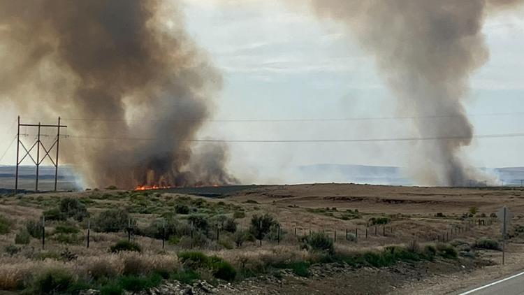 Moore fire burns 1,500 acres near Swan Falls Road southeast of Melba
