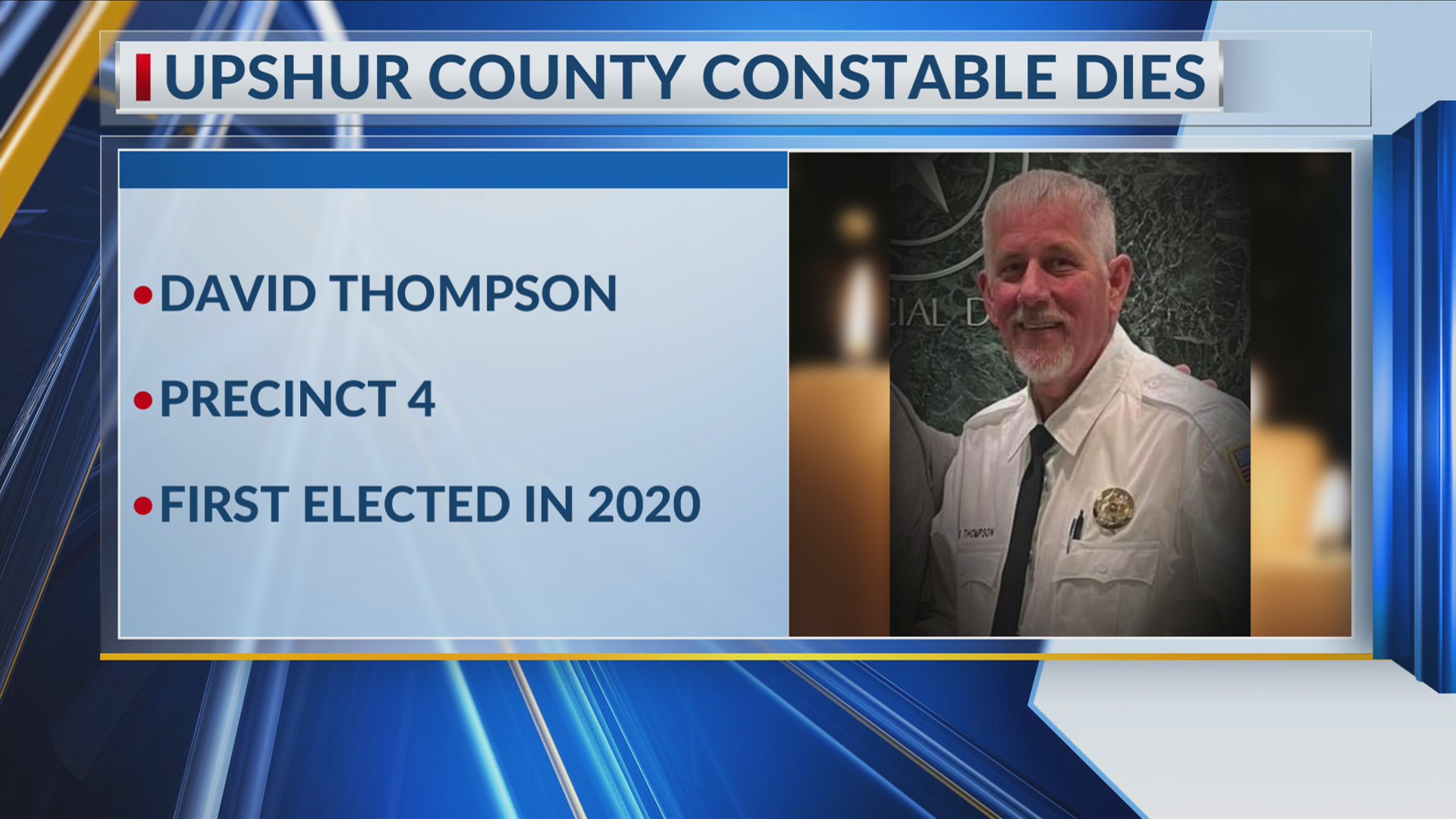 Community mourning after Upshur County Precinct 4 constable dies