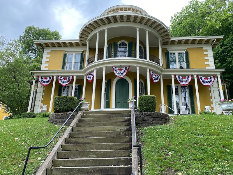 The ghostly Indiana river town where a Gilded Age Victorian mansion ...