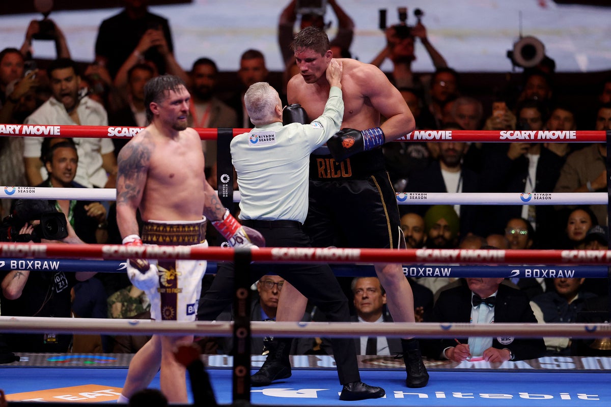 Usyk’s controversial KO divides boxing as Verhoeven almost seals upset