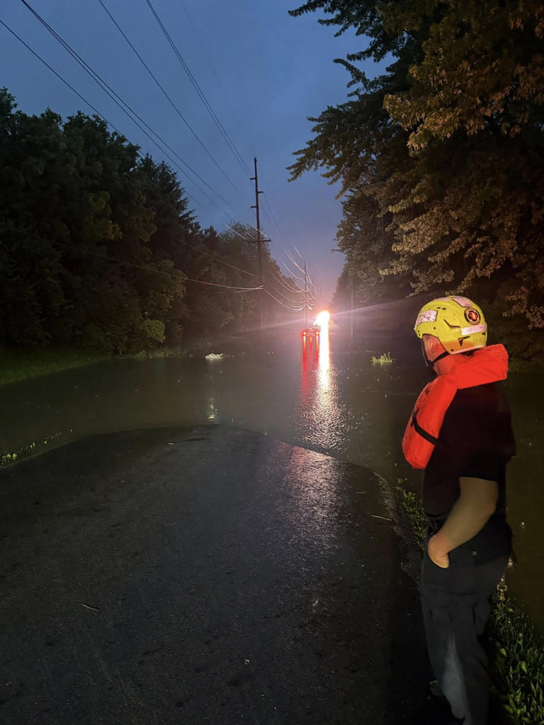 Flooding, high water surrounding homes, across region