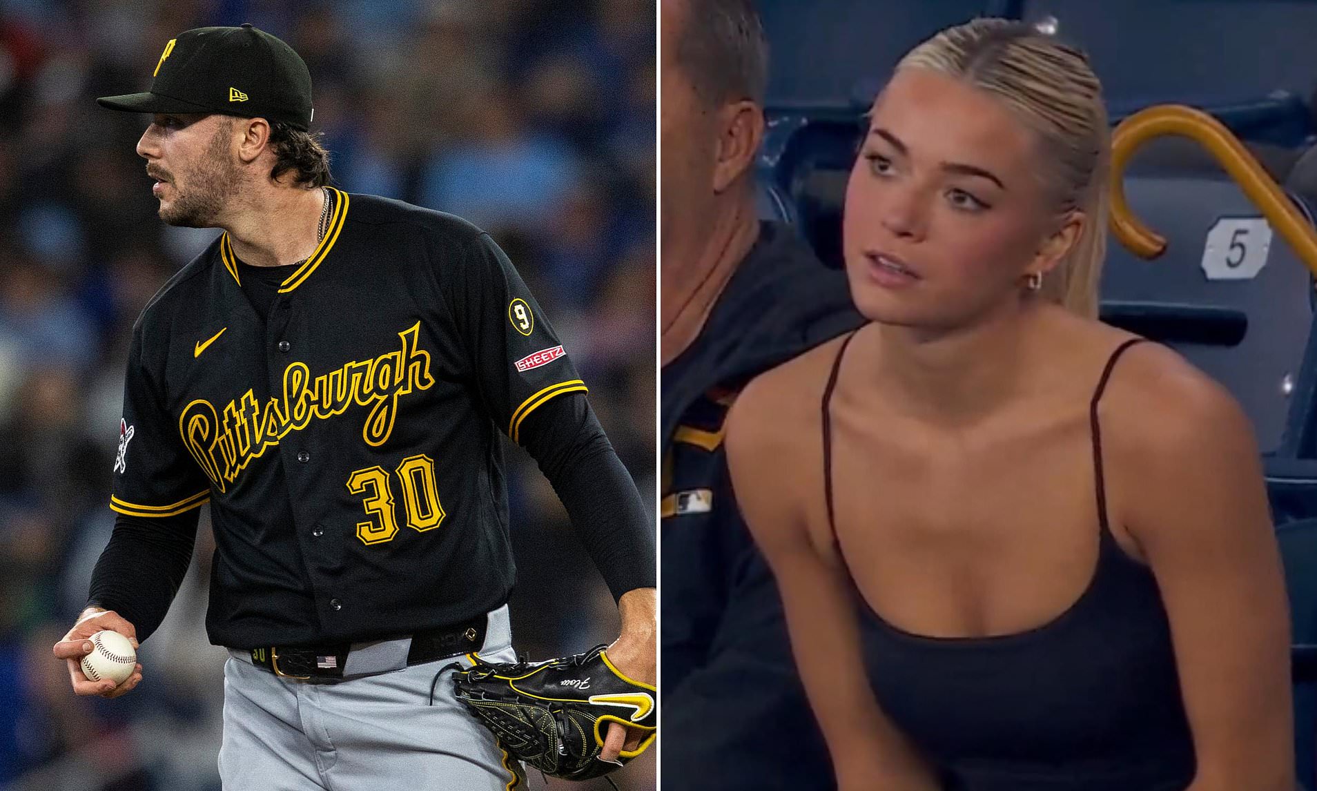 Livvy Dunne's foul-mouthed reaction to boyfriend Paul Skenes' pitching ...