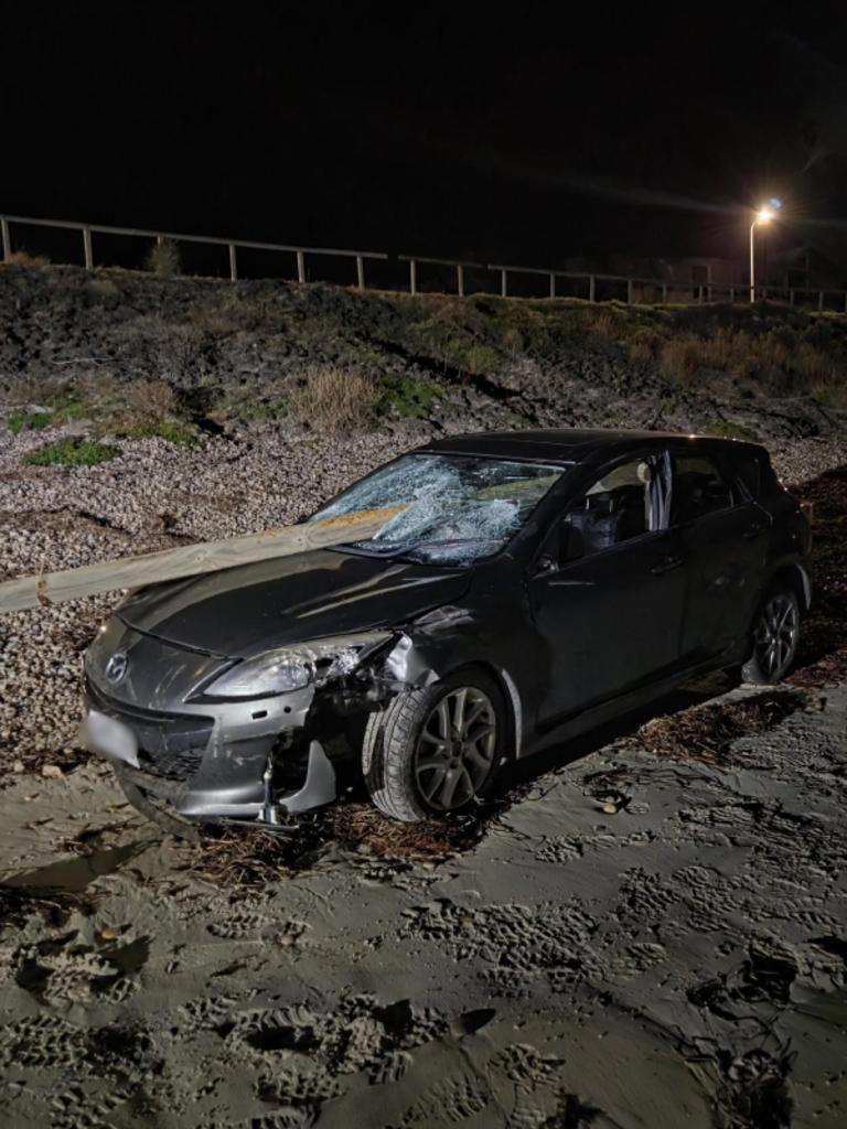 Wild photos reveal alleged drunken car crash