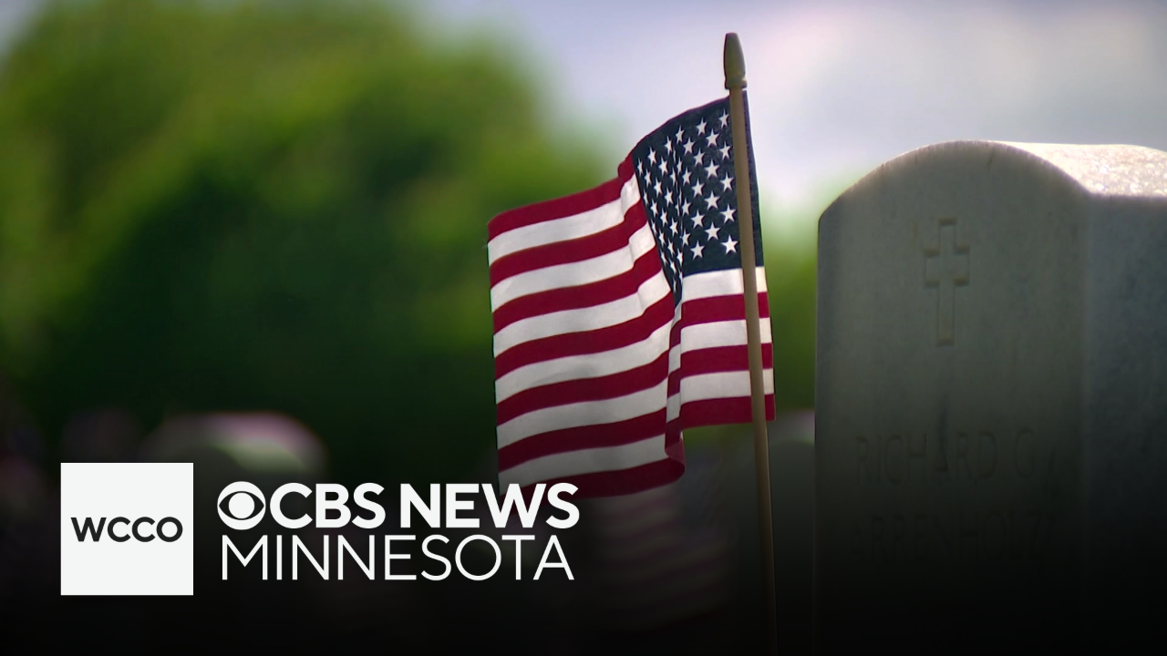 Volunteers gather to lay flags on every headstone at Fort Snelling ...