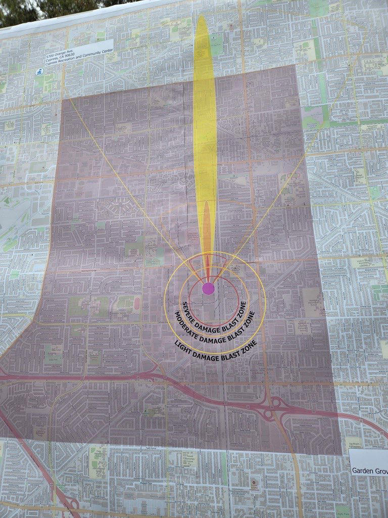 Blast zones identified as Garden Grove chemical tank inches toward ...