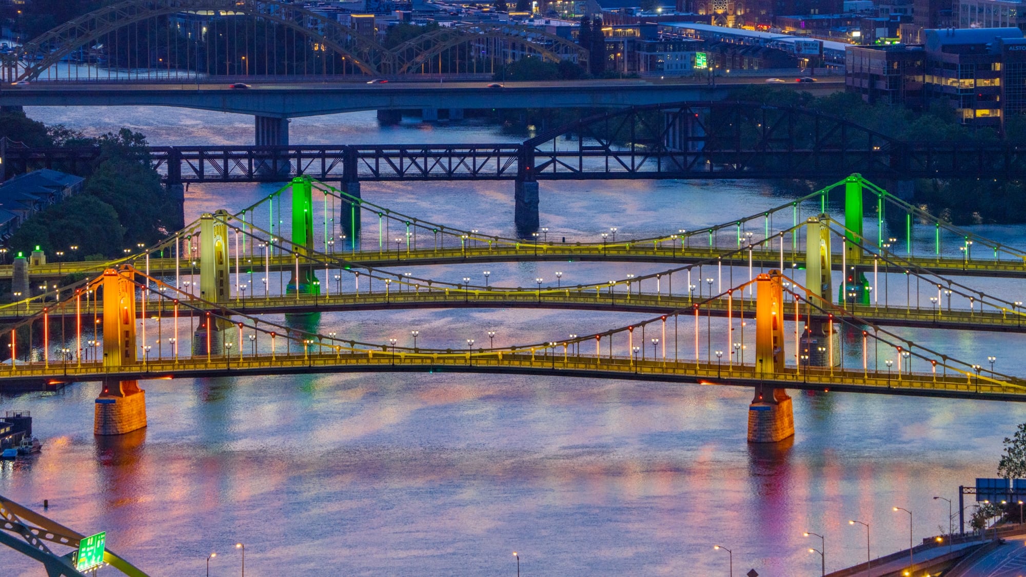 Three Sisters Bridges lights celebrate Aer Lingus’ first direct flight ...