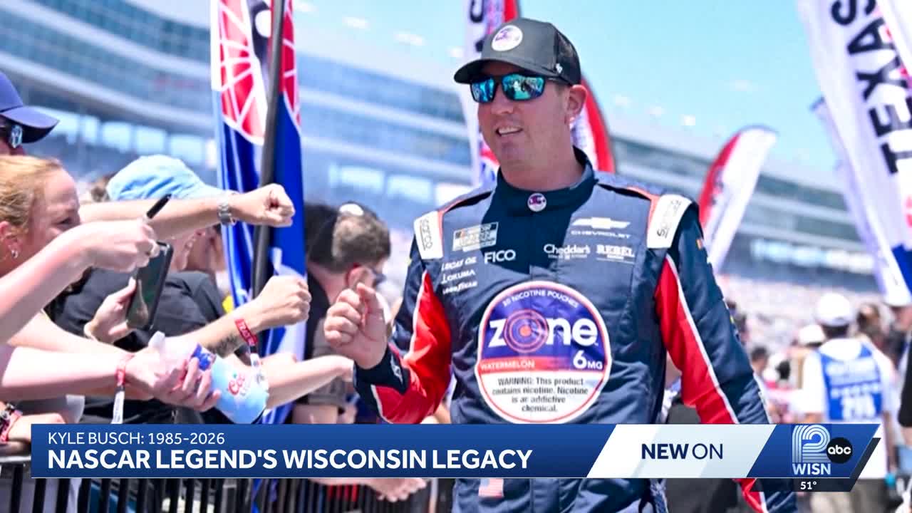 Remembering NASCAR legend Kyle Busch's impact in Wisconsin