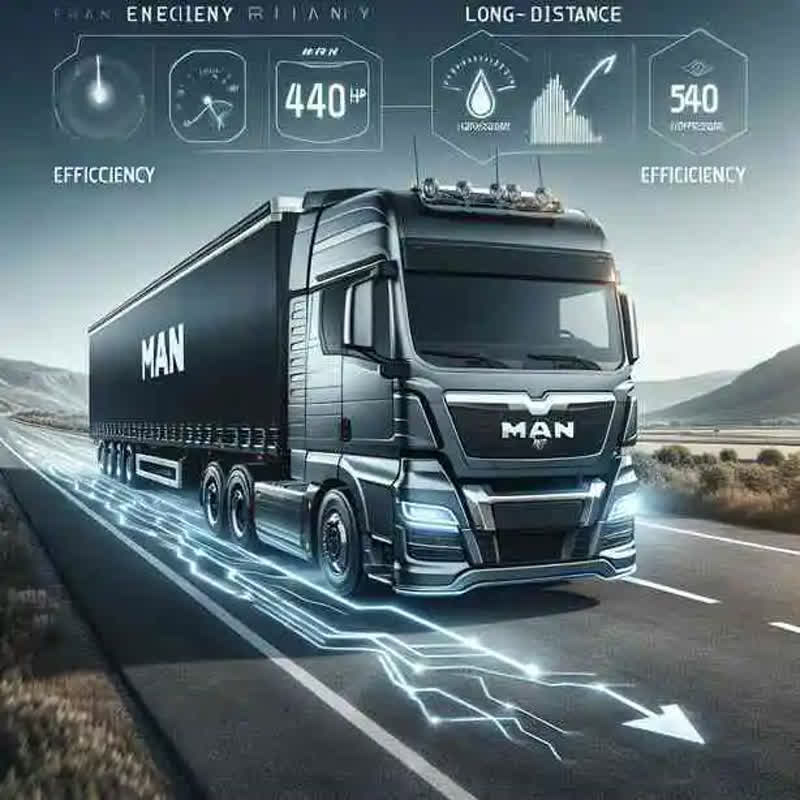 뉴 MAN TGX 540마력 트랙터, 연비와 장거리 효율의 혁신