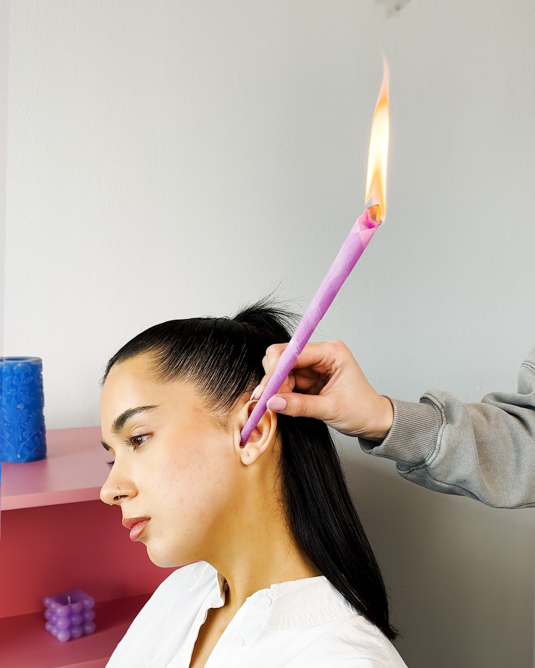 This ear candle trick is oddly satisfying 😮 🕯️